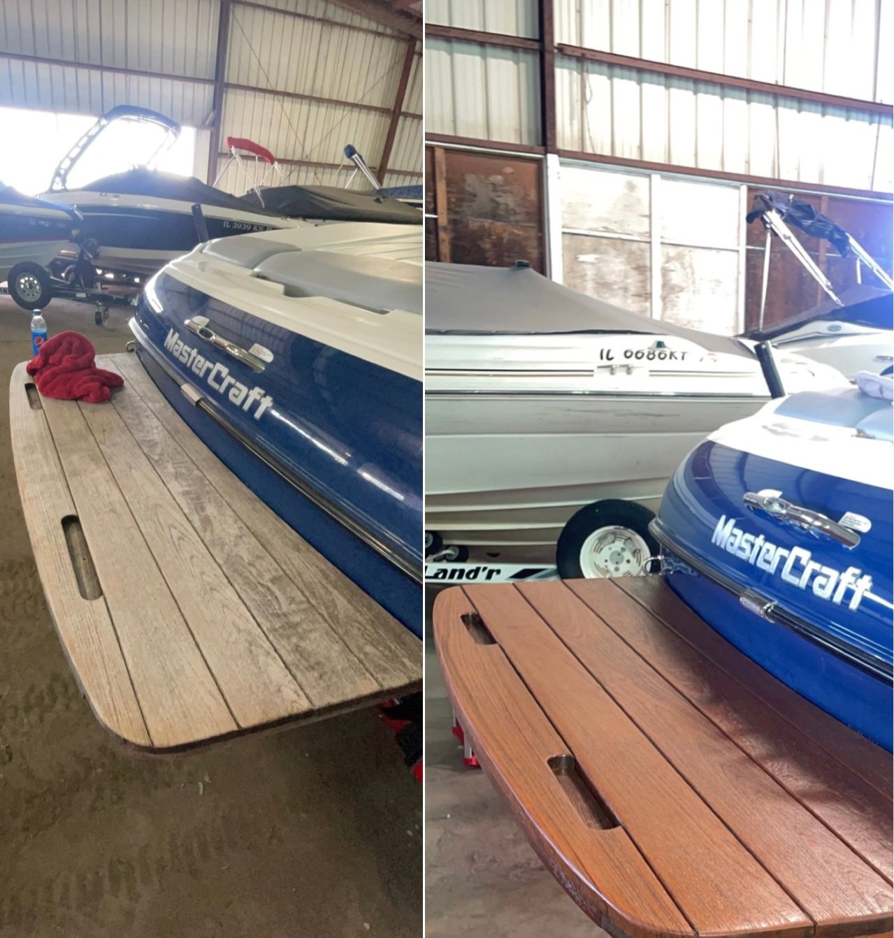 Professional Teak Swim Deck Restoration | Sanding & Refinishing
